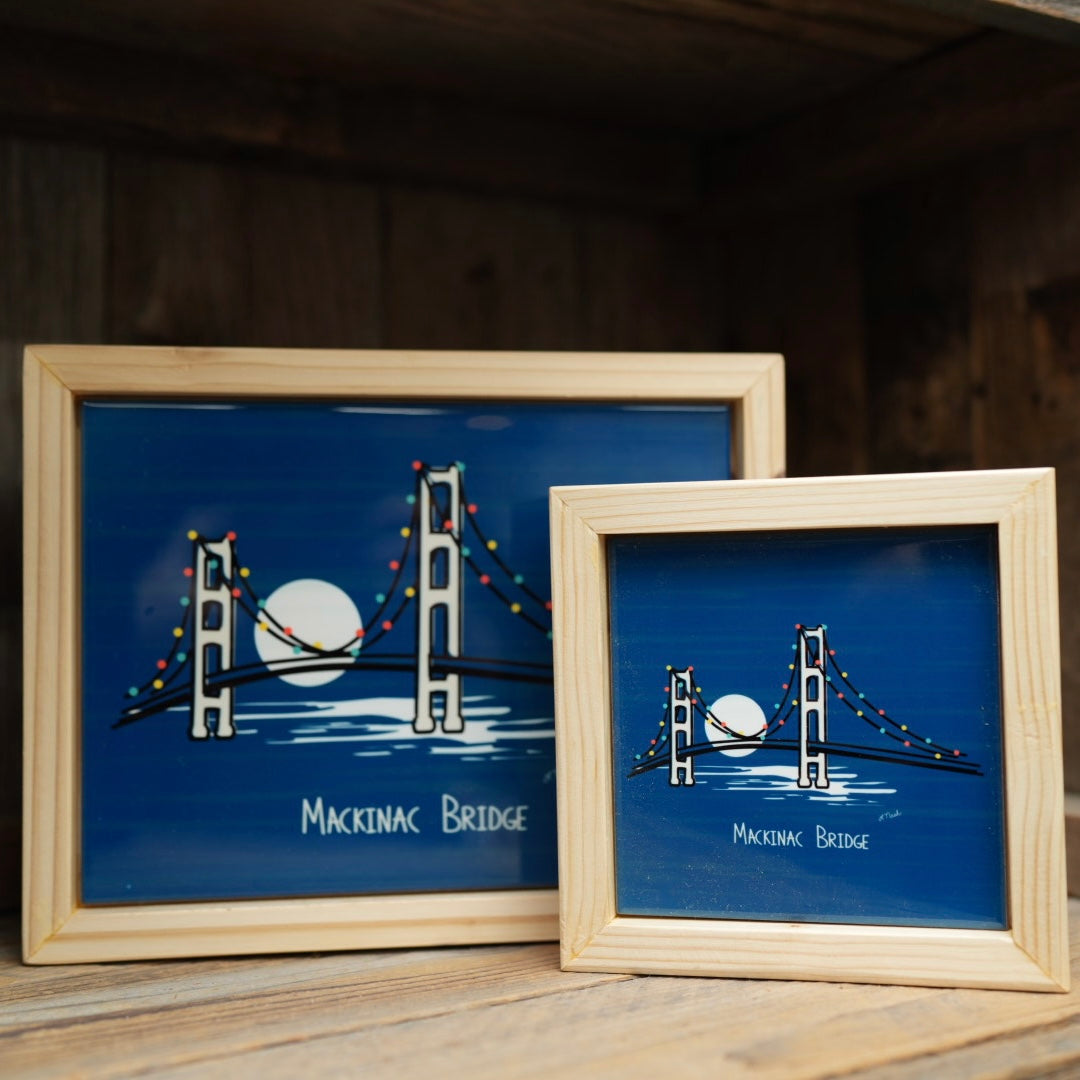 Mackinac Bridge at Night – Gustafson's Smoked Fish